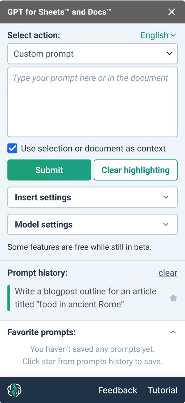 GPT for Docs: AI add-on for Google Docs | GPT for Work