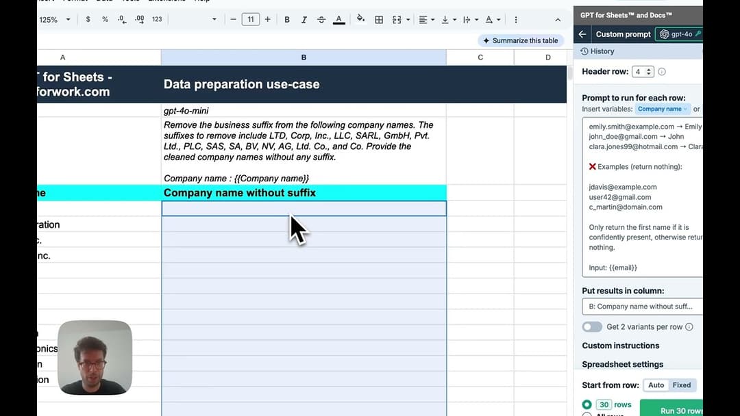 Data Preparation with AI in Excel & Sheets | GPT for Work